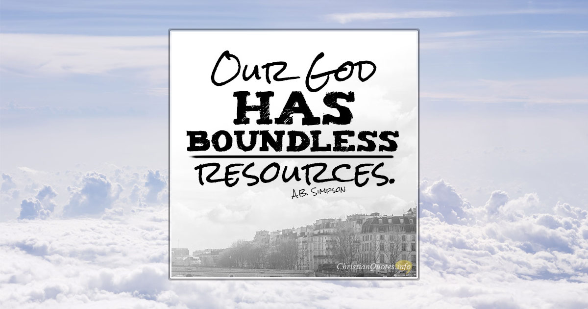 4 Portals of God’s Resources | ChristianQuotes.info