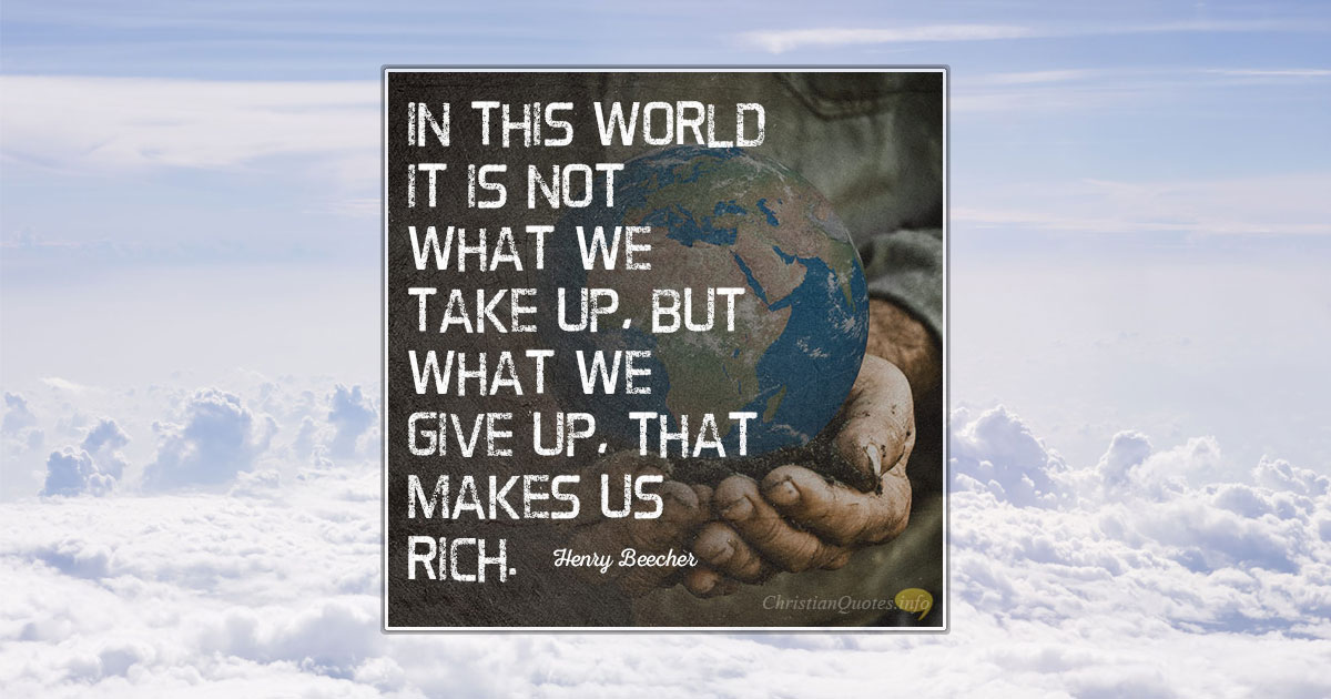 4 Things To Give Up For Christ | ChristianQuotes.info