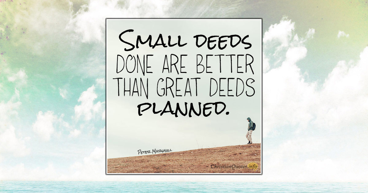 5 Small Things That Can Make a Difference | ChristianQuotes.info